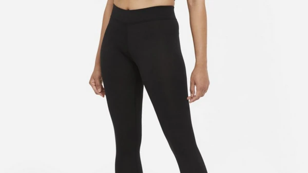 Nike Sportswear Essential Γυναικείο Κολάν Μακρύ Ψηλόμεσο Γκρι CZ8532 ...