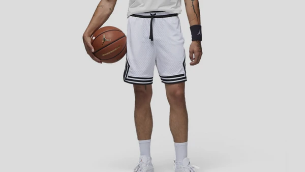 Jordan Dri-FIT Αθλητική Ανδρική Βερμούδα Λευκή DX1487-100 | BestPrice.gr