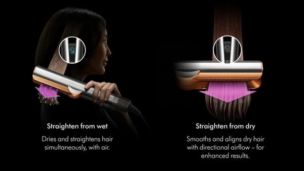 Dyson HT01 Airstrait Επαγγελματική Ισιωτική Μαλλιών Pink & Rose Gold ...
