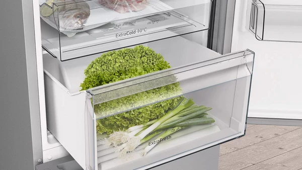 Pitsos PKNB39VLE2 Ψυγειοκαταψύκτης 368lt Full No Frost Υ203xΠ60xΒ66cm Inox