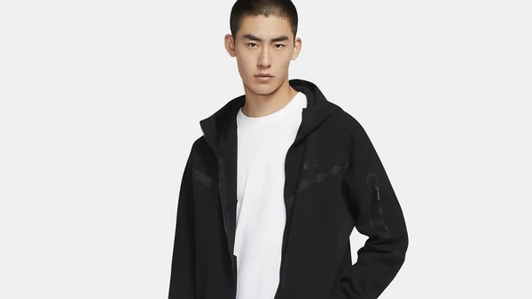Nike Sportswear Tech Fleece Ανδρική Ζακέτα Φούτερ με Κουκούλα και ...