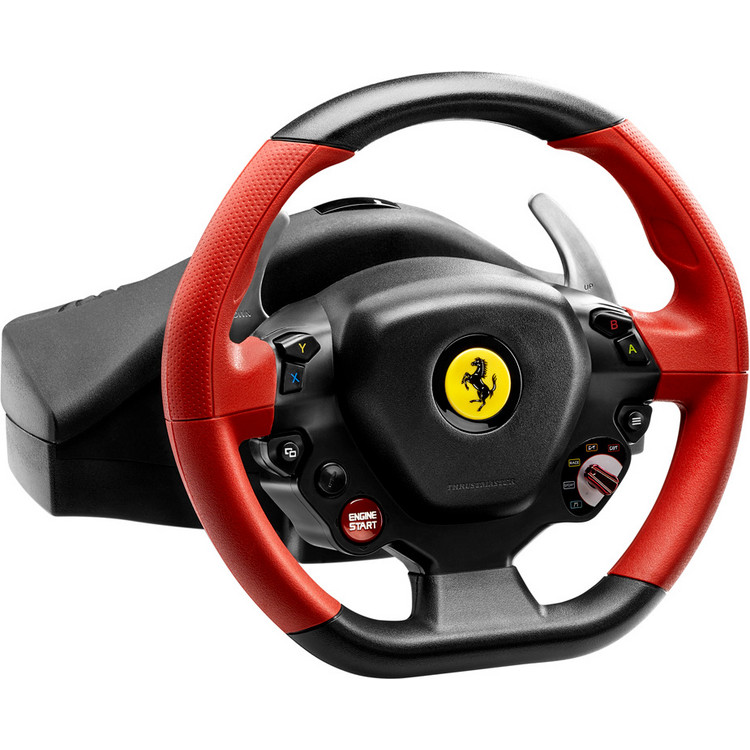 Thrustmaster Ferrari 458 Spider Μαύρη Κόκκινη Τιμονιέρα 240° με Πετάλια ...