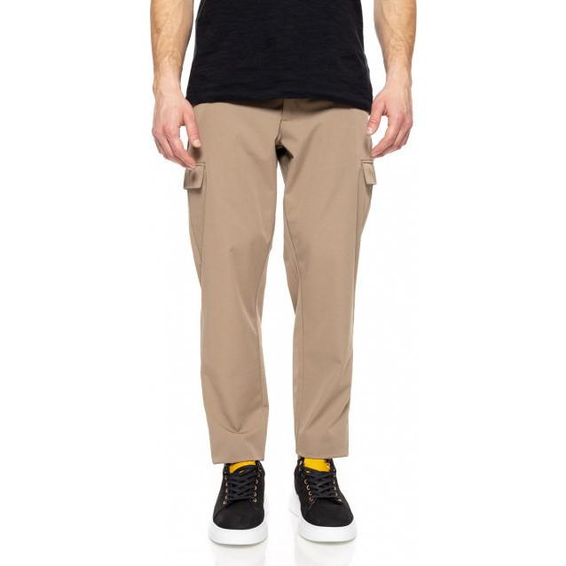 Biston Ανδρικό Παντελόνι Cargo Ελαστικό Κανονική Εφαρμογή Μπεζ 51-241-014-074 | BestPrice.gr
