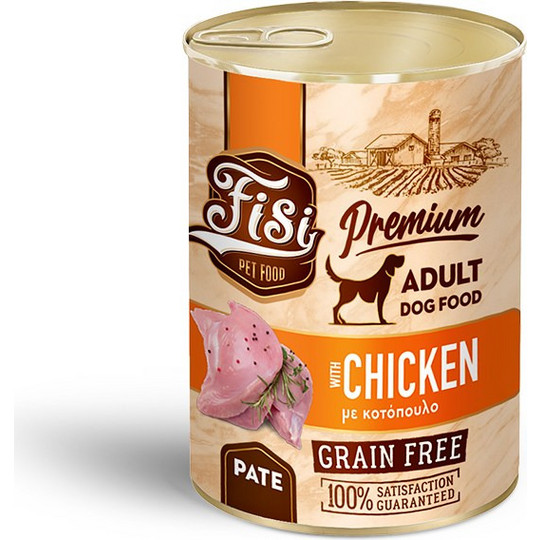 FISI Premium Adult Pate Grain Free with Chicken 400gr | BestPrice.gr