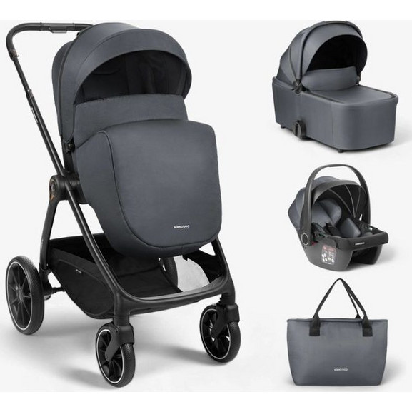 KikkaBoo Modena Καρότσι Μωρού 3 σε 1 Anthracite | BestPrice.gr