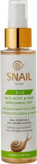 Olivie Snail Ενυδατικό Mist Τόνωσης Προσώπου 100ml | BestPrice.gr