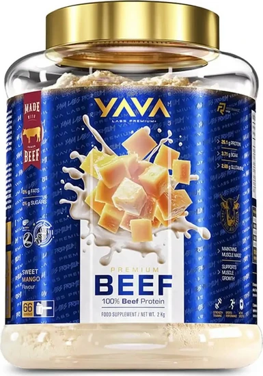 Yava Labs Premium Beef Protein Sweet Mango Πρωτεΐνη Γράμμωσης 2kg ...