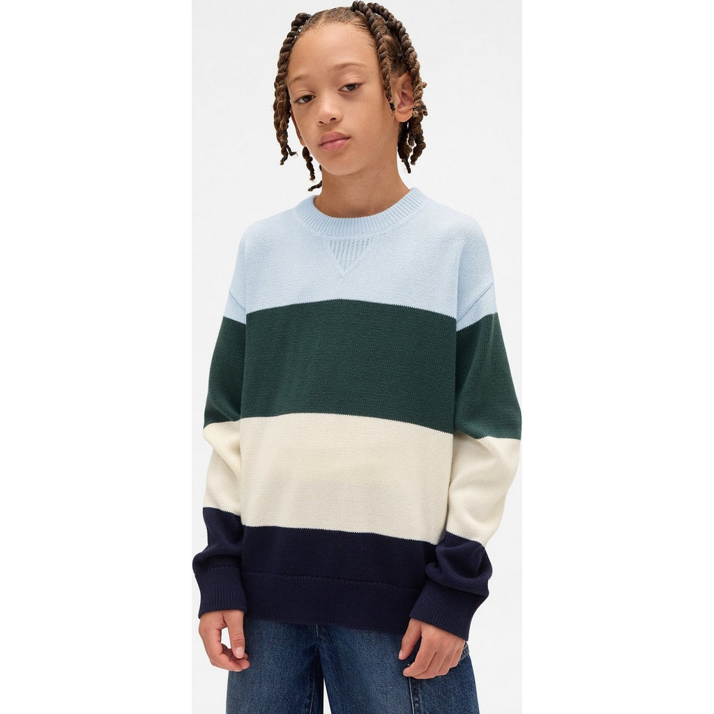 Gap Παιδικό Πουλόβερ Μακρυμάνικο Γαλάζιο Μπεζ 819221005 | BestPrice.gr