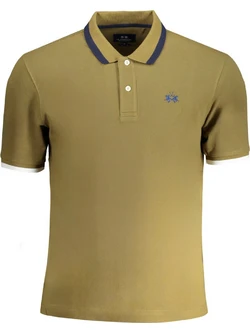 La Martina Ανδρική Μπλούζα Polo Κοντομάνικη Πράσινη MAP00503115 ...