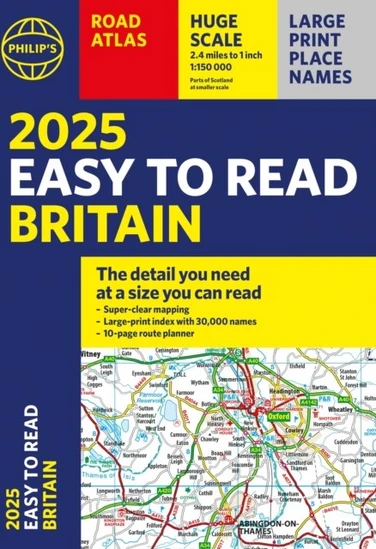 2025 Philip's Easy to Read Road Atlas of Britain | BestPrice.gr