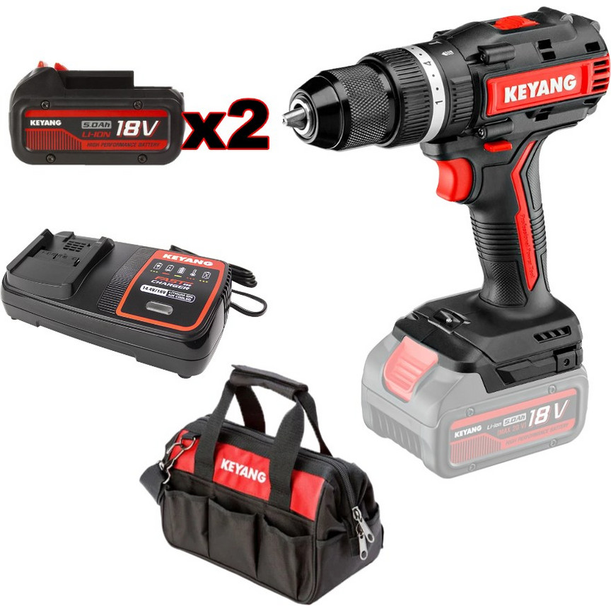 Keyang DM20BLA70C Κατσαβιδιέρα Μπαταρίας Brushless 18V 2x5Ah | BestPrice.gr