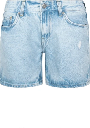 Pepe Jeans Mable Γυναικείο Σορτς Τζιν Ψηλόμεσο Γαλάζιο PL800847-PA6 ...