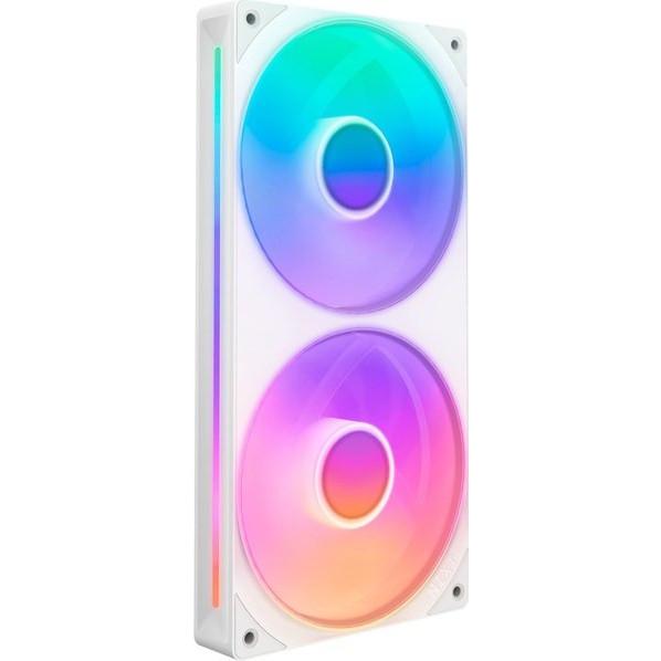 NZXT F240 RGB Core White Case Fan 120mm ARGB με Σύνδεση 3-Pin 4-Pin PWM ...