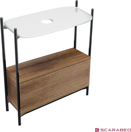 Scarabeo Laila 75 Hi-Box Έπιπλο Μπάνιου Δαπέδου MDF για Επικαθήμενο ...