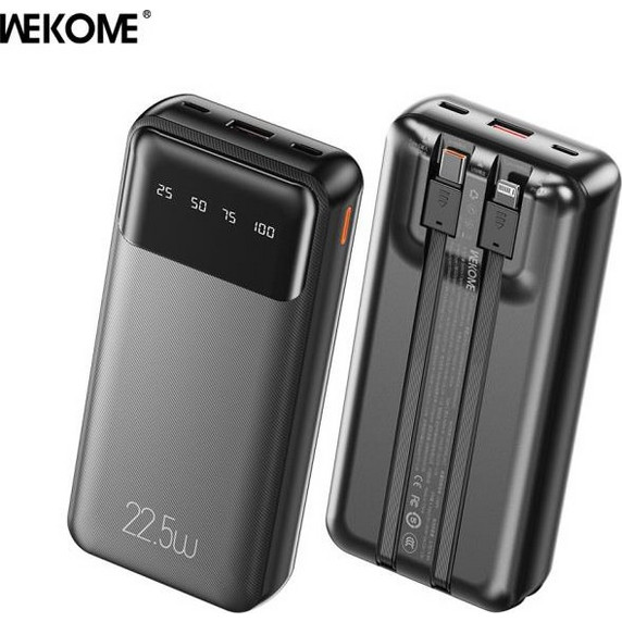 WK WP-64 Power Bank 20000mAh 22.5W με Θύρα USB-A & 2 Θύρες USB-C Quick ...