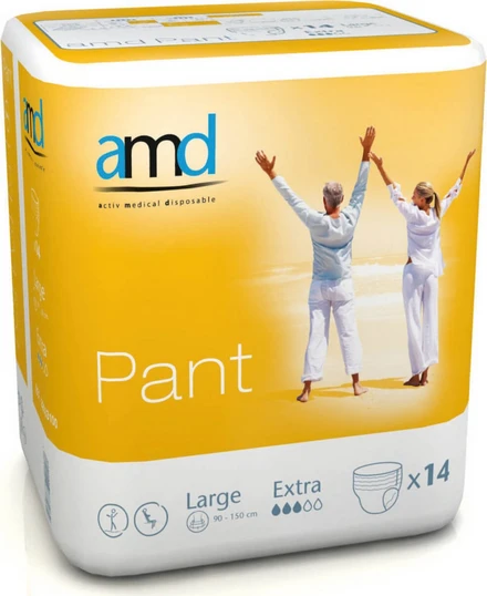 AMD Pant Extra Large Πάνες Βρακάκι Ακράτειας 3 Σταγόνες 14τμχ ...