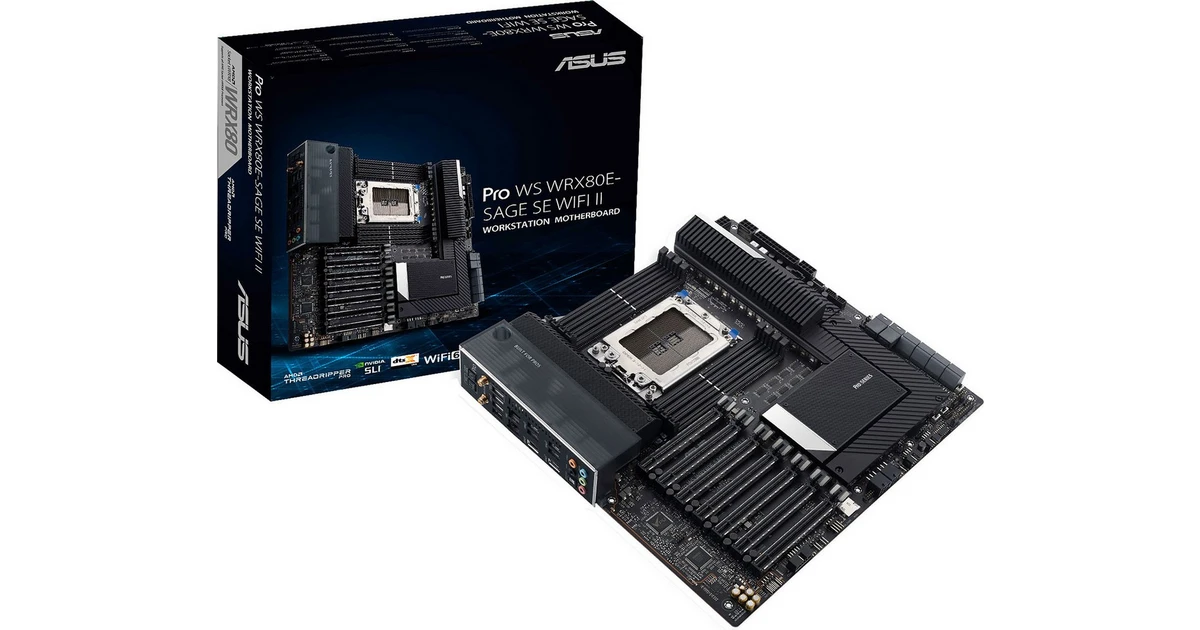 Asus Pro WS WRX80E-SAGE SE WiFi II Motherboard Extended ATX με AMD ...