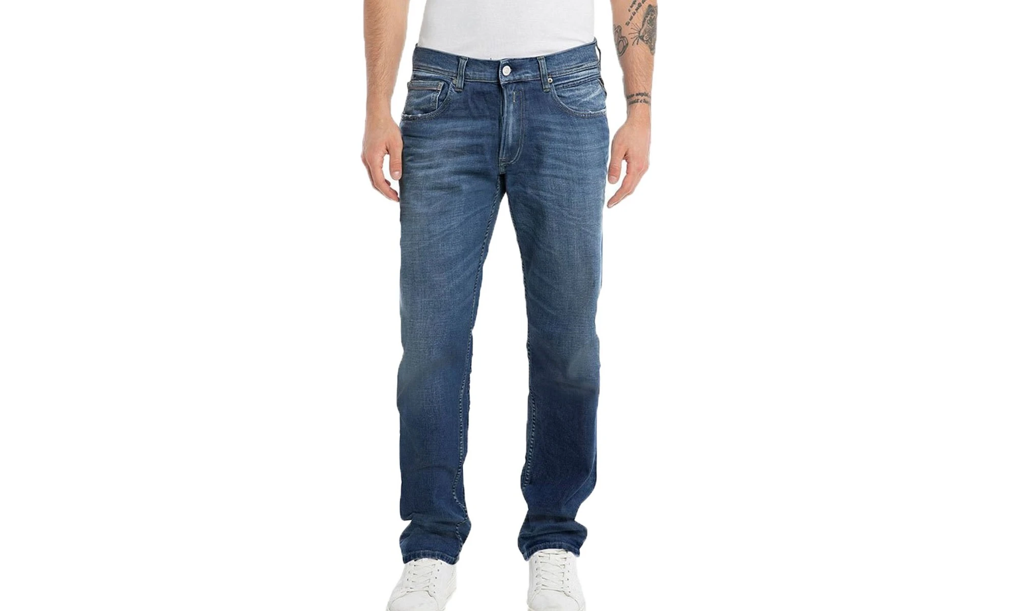 Replay Ανδρικό Τζιν Παντελόνι Slim Εφαρμογή Μπλε MA972.000.285512-009 | BestPrice.gr