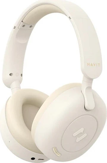 Havit H655BT Ασύρματα Bluetooth Ακουστικά Over Ear με Noise Cancelling Μπεζ | BestPrice.gr