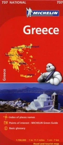 Greece - Michelin National Map 737 - Nicolas Michelin | BestPrice.gr