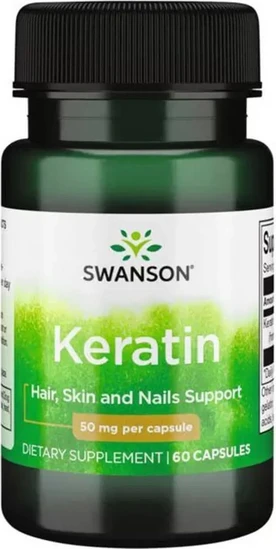 Swanson Keratin 50mg 60 Κάψουλες | BestPrice.gr