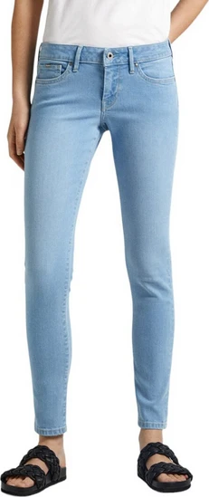 Pepe Jeans Γυναικείο Τζιν Παντελόνι Skinny Εφαρμογή Γαλάζιο ...