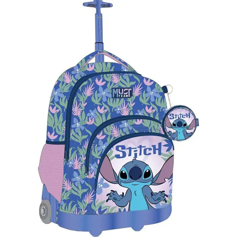 Must Lilo & Stitch Σχολική Τσάντα Τρόλεϊ Δημοτικού Μπλε 565047 ...
