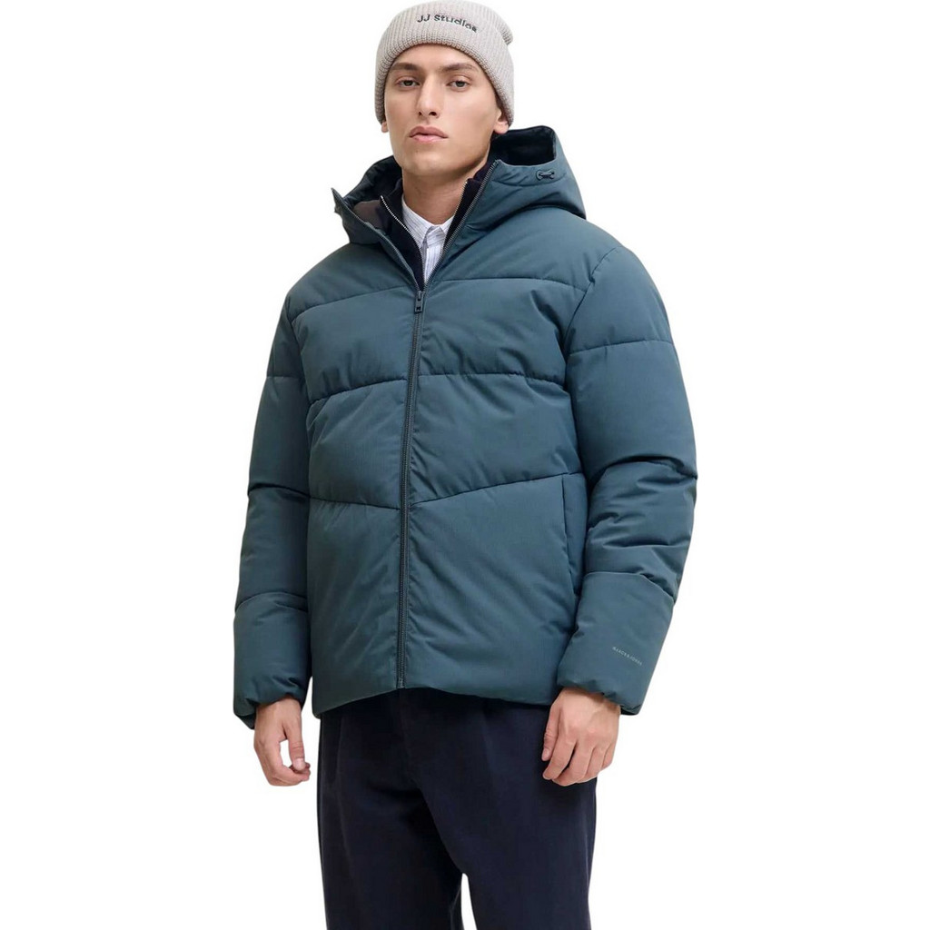 Jack & Jones Ανδρικό Μπουφάν Χειμωνιάτικο Puffer Πετρόλ 12283517 ...