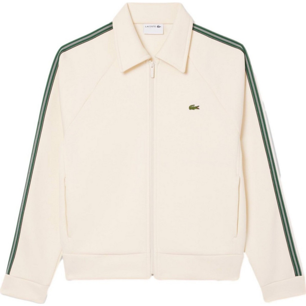 Lacoste Ανδρική Ζακέτα Φούτερ με Φερμουάρ Μπεζ SH5927-XFJ | BestPrice.gr