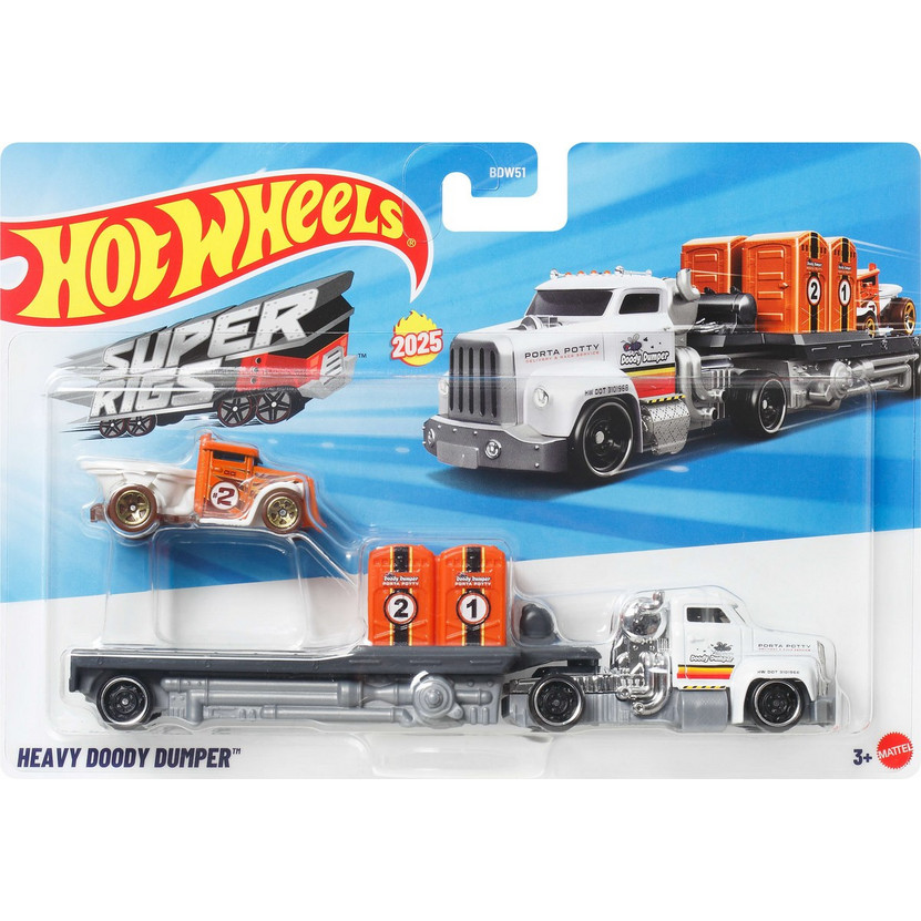 Mattel Hot Wheels Super Rigs Heavy Doody Dumper JCM47 | BestPrice.gr