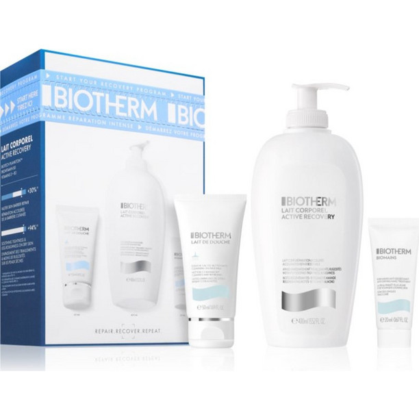 Biotherm Lait Corporel Active Recovery Body Milk 400ml + Biomains Hand ...