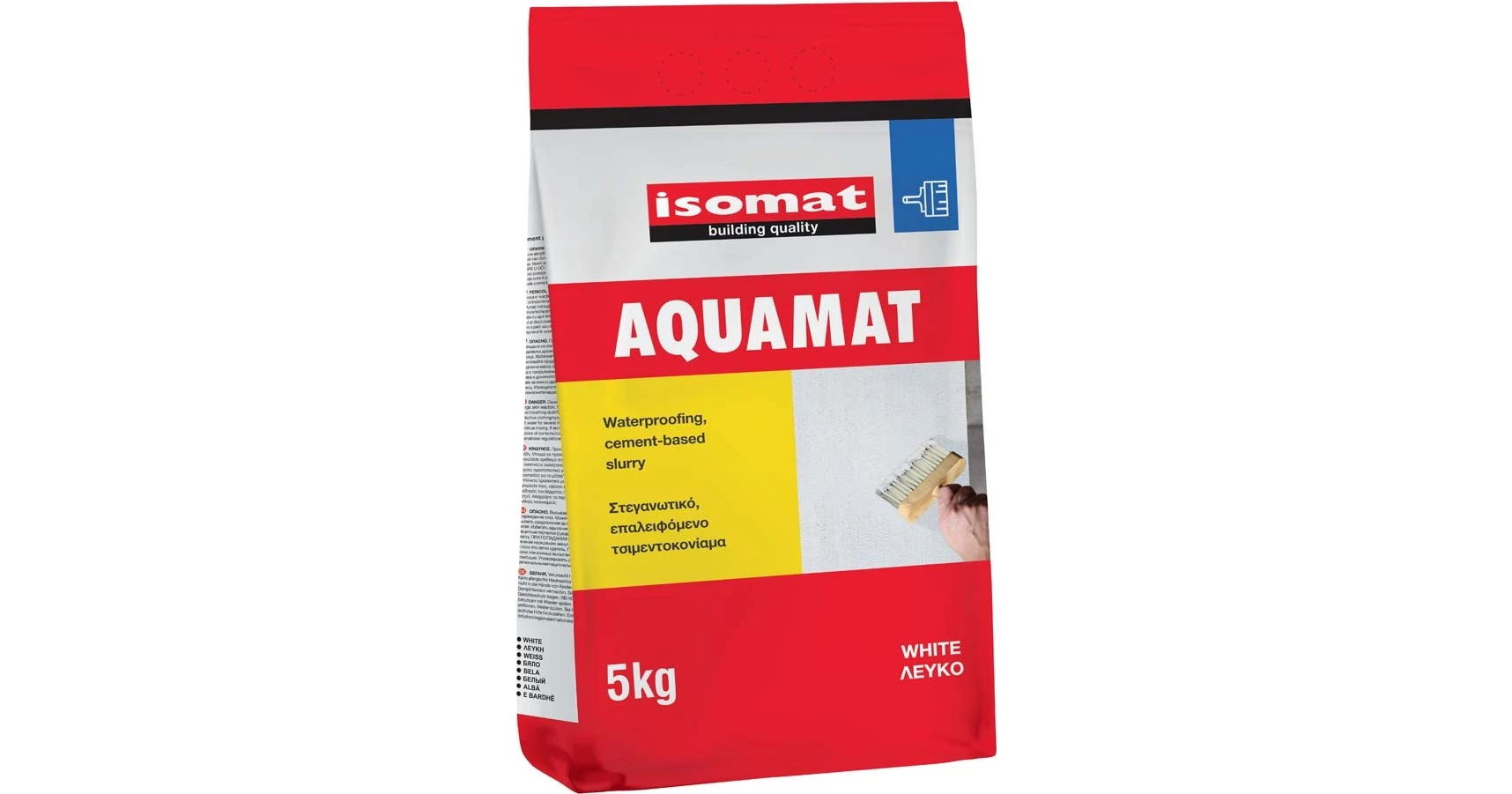 Isomat Aquamat Τσιμεντοειδές Κονίαμα Λευκό 5kg | BestPrice.gr
