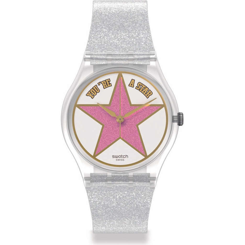 Swatch Γυναικείο Ρολόι με Λευκό Καουτσούκ Λουράκι SO28Z108 | BestPrice.gr