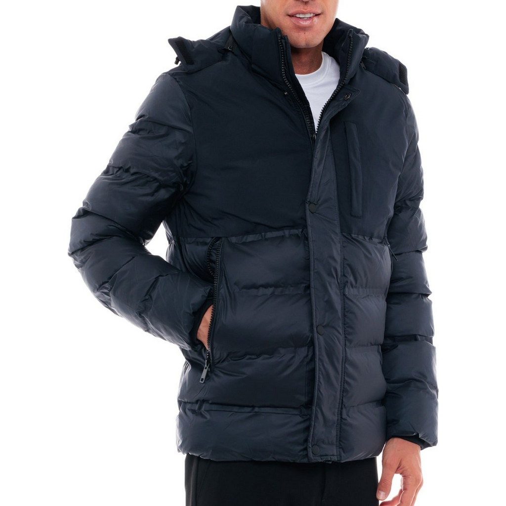 Biston Ανδρικό Μπουφάν Χειμωνιάτικο Puffer Navy Μπλε 48-201-024 | BestPrice.gr