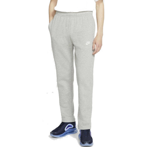 Nike Sportswear Club Ανδρικό Παντελόνι Φόρμας Fleece με Λάστιχο Γκρι ...