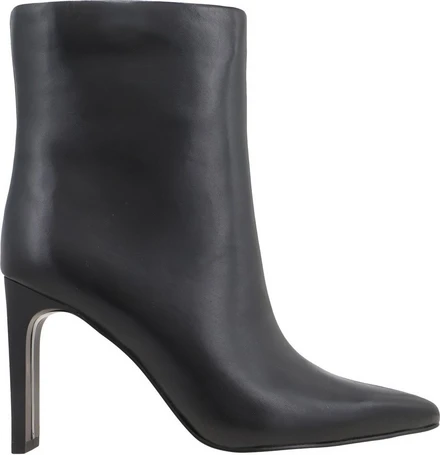 Tamaris Γυναικεία Μποτάκια Αστραγάλου Δερμάτινα Μαύρα με Λεπτό Ψηλό Τακούνι 1-25391-41-001 από ...
