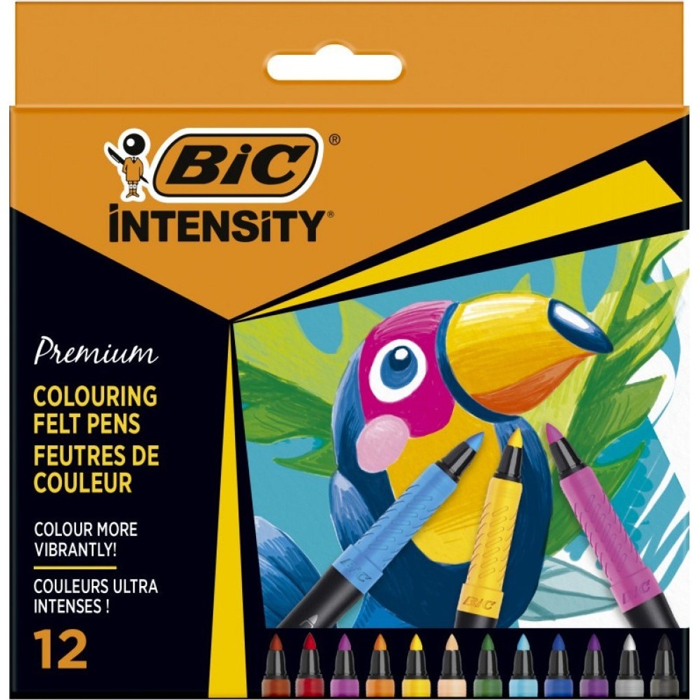 BIC Intensity Premium Μαρκαδόροι Ζωγραφικής Σετ 12 Χρώματα | BestPrice.gr