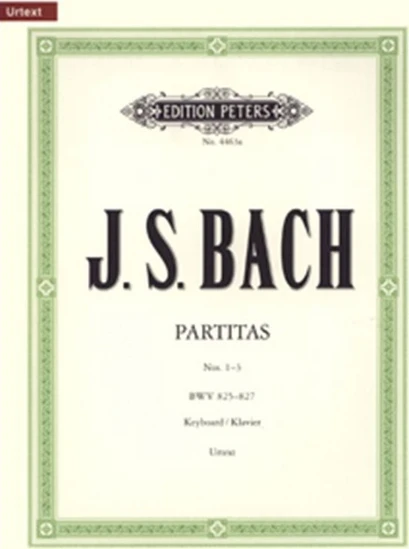 J.S. Bach - Partitas Nos. 1-3 BWV 825-827 (Urtext) / Εκδόσεις Peters ...