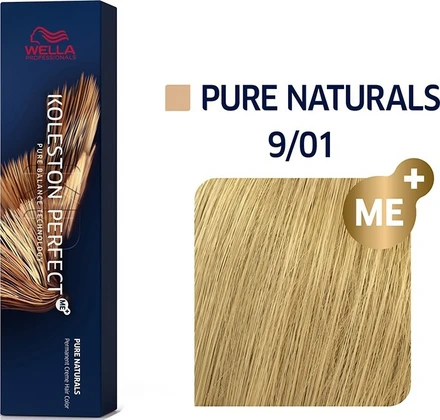 Wella Koleston Perfect Me+ Pure Naturals 9/01 Ξανθό Πολύ Ανοιχτό Φυσικό Σαντρέ Μόνιμη Βαφή ...