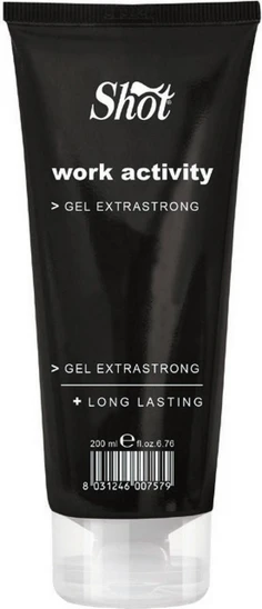 Shot Work Activity Gel Μαλλιών Πολύ Δυνατό Κράτημα 200ml | BestPrice.gr