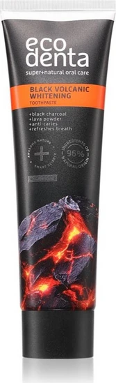 Ecodenta Black Volcanic Οδοντόκρεμα για Λεύκανση Ενεργού Άνθρακα 100ml ...