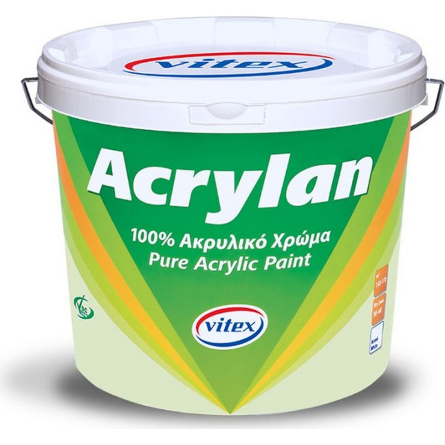 Vitex Acrylan Ακρυλικό Χρώμα Εξωτερικού Χώρου Βάση M 3lt | BestPrice.gr