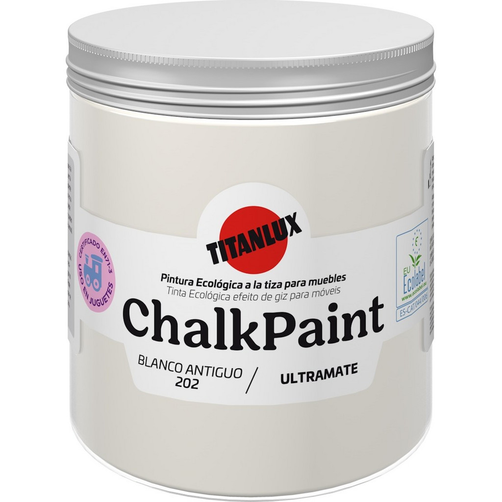 Titanlux Χρώμα Κιμωλίας No 202 Blanco Antiguo 750ml | BestPrice.gr