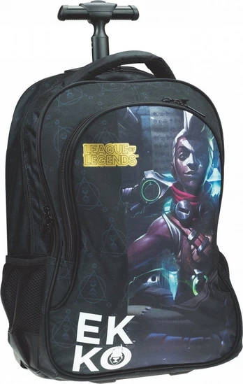 Gim League Of Legends Ekko 22 Σχολική Τσάντα Τρόλεϊ Δημοτικού Μαύρη 345 ...