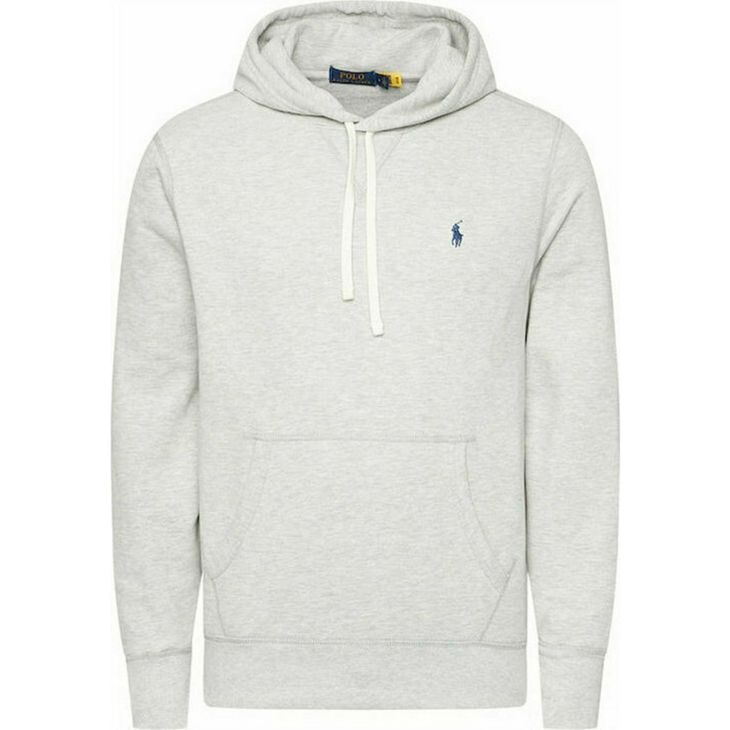 Polo Ralph Lauren Ανδρικό Φούτερ με Κουκούλα & Τσέπες Γκρι 710766778 ...