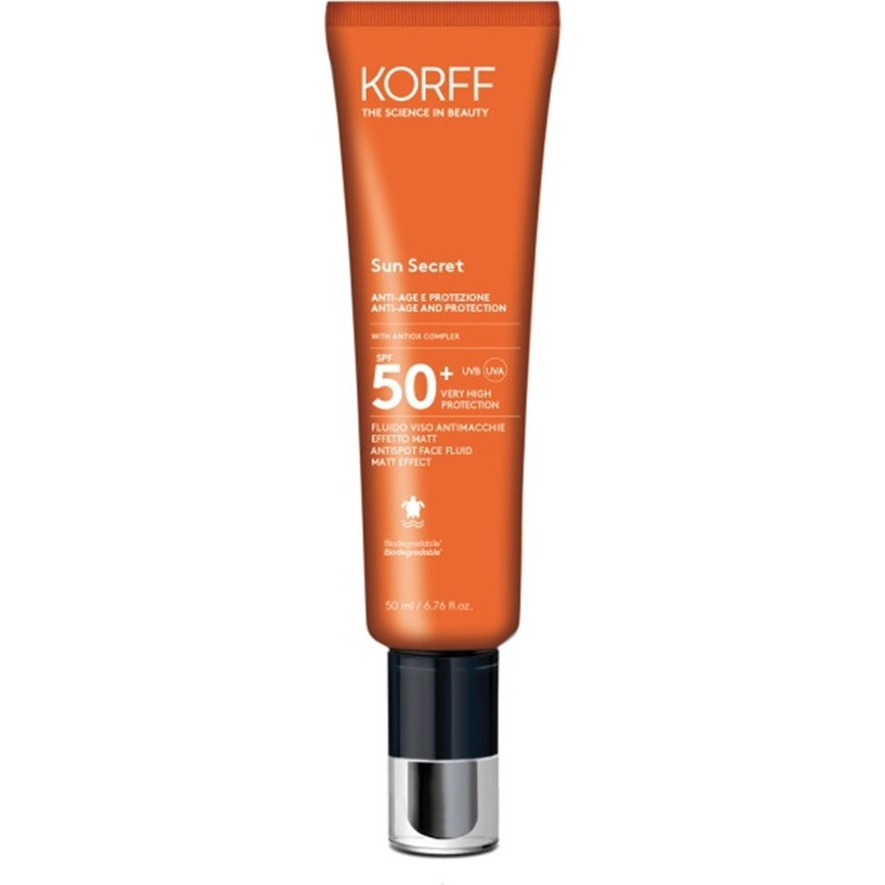 Korff Sun Secret Anti Spot Fluid Αντηλιακή Κρέμα Προσώπου Αντιγηραντική ...
