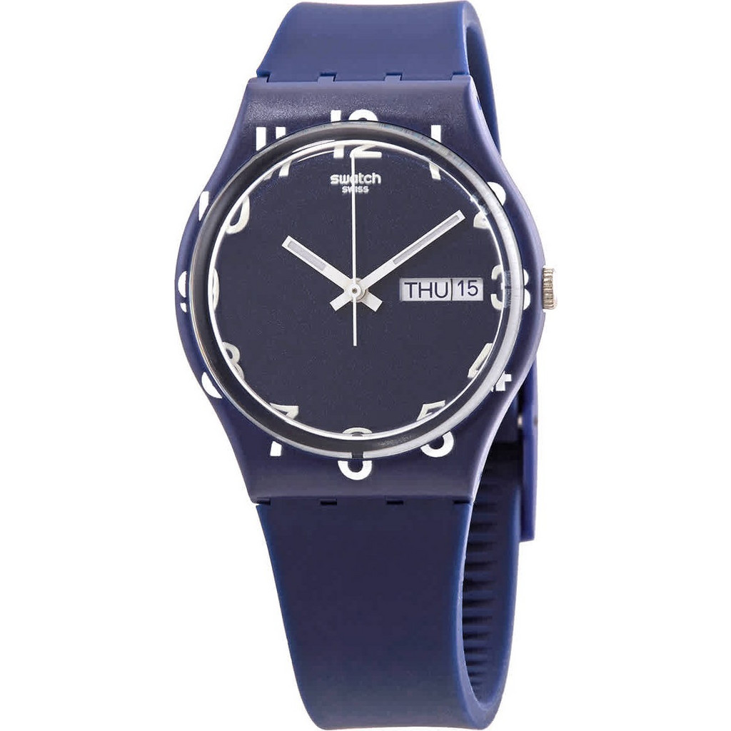 Swatch Over Blue Ανδρικό Ρολόι με Μπλε Καουτσούκ Λουράκι GN726 ...