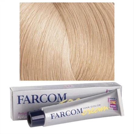 Farcom Hair Color Cream 230 Πολύ Φωτεινό Ξανθό Περλέ Μόνιμη Βαφή ...
