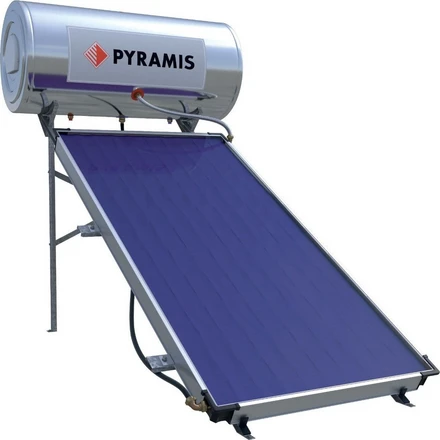 Pyramis Ηλιακός Θερμοσίφωνας 160lt 2m² Glass Διπλής Ενέργειας ...
