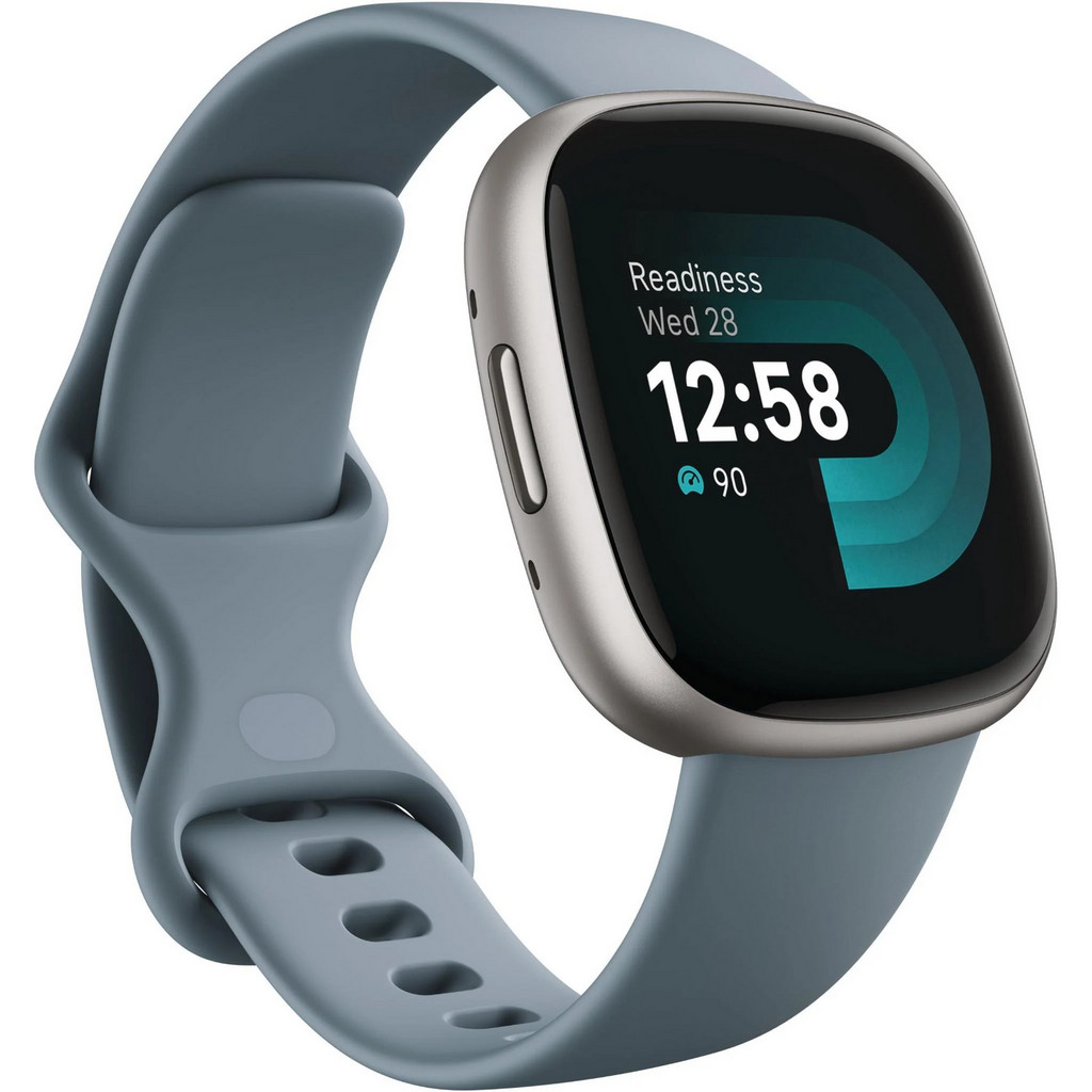 Fitbit Versa 4 Waterfall Blue / Platinum | BestPrice.gr